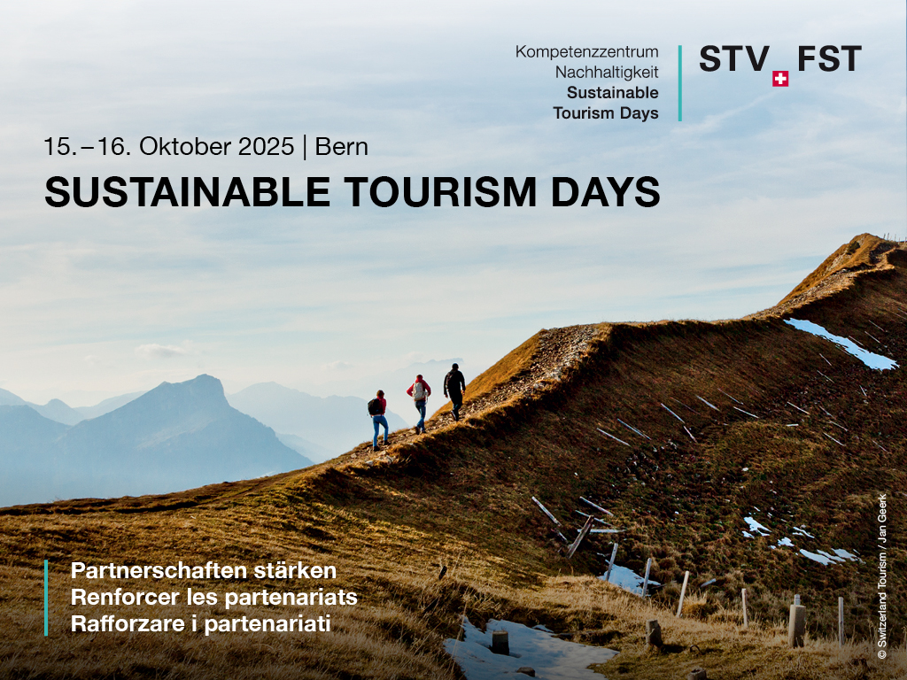 Save the date: Sustainable Tourism Days 2025 | Schweizer Tourismus-Verband