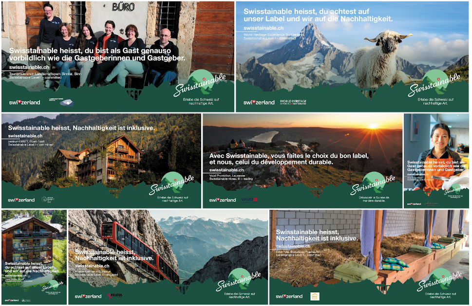 Swisstainable-Kampagne 2024 – Branchenvisuals für nachhaltige Betriebe ...